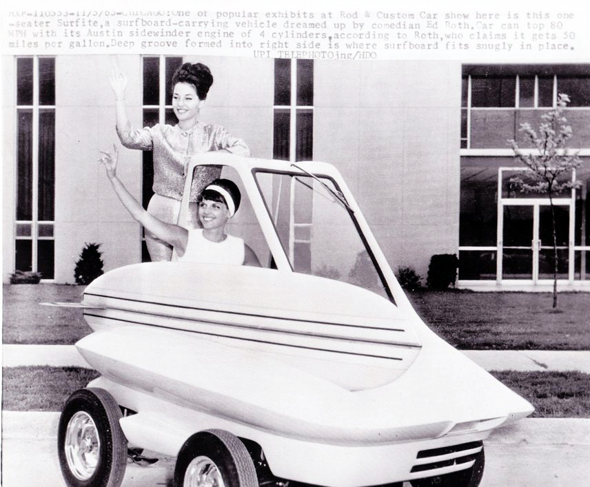 Just A Car Guy: Ed Roth's "Surfite" show car on a press release photo ...