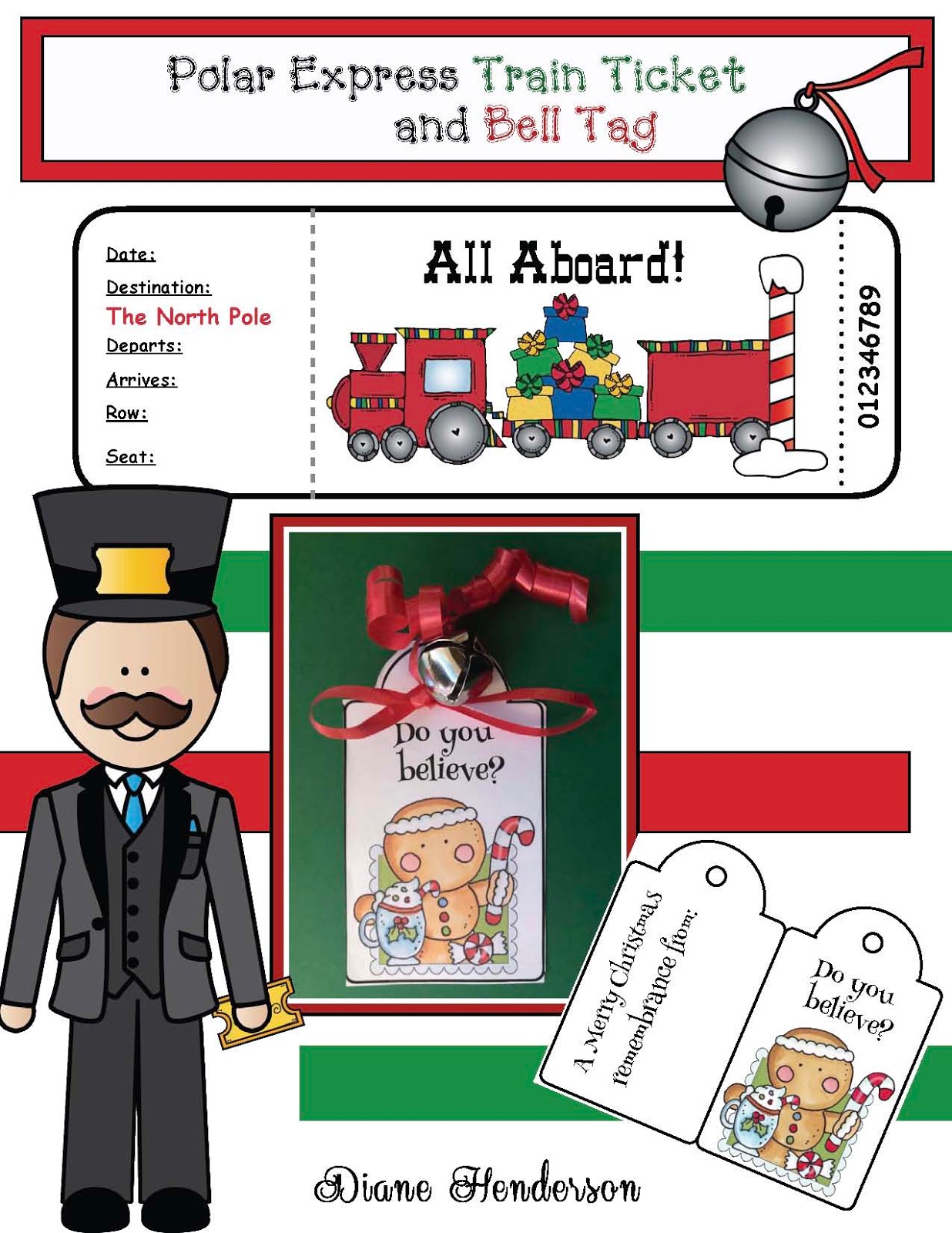 Polar Express Train Ticket & Gift Tag | Classroom Freebies | Bloglovin’