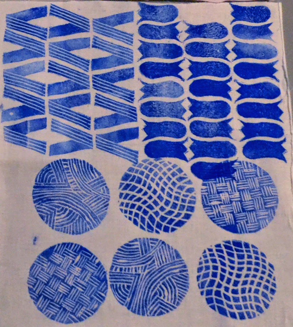 The Snarky Beagle: Design, Carve, Print: Block Printing Class Day 1