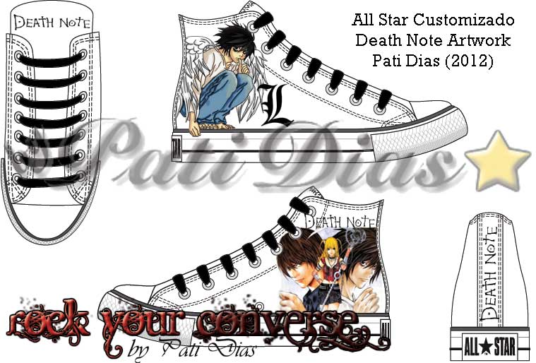 Converse All Star Customizado - Rock Your Converse!: Death Note (anime ...