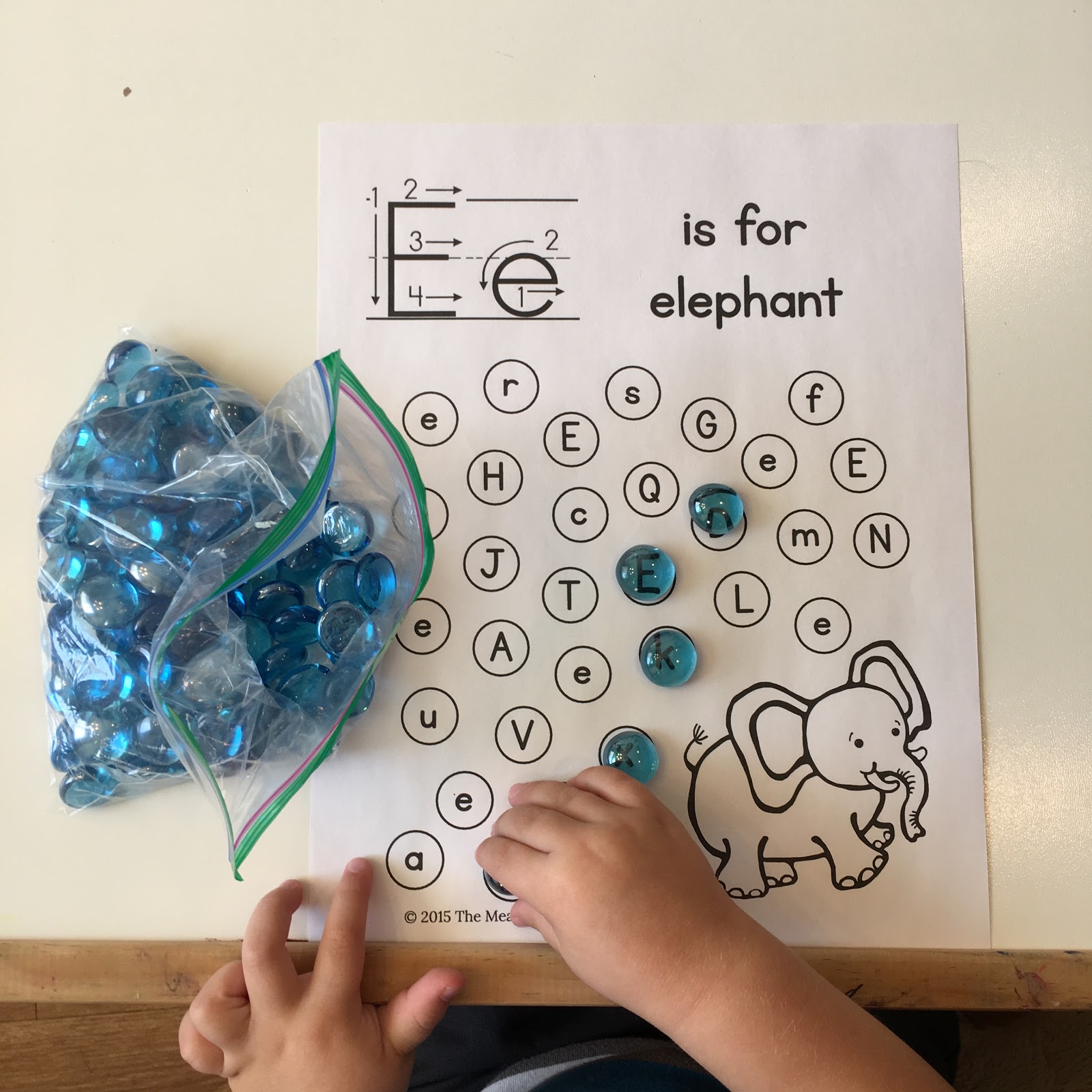 Letter E: Letter of the Week (age 3)