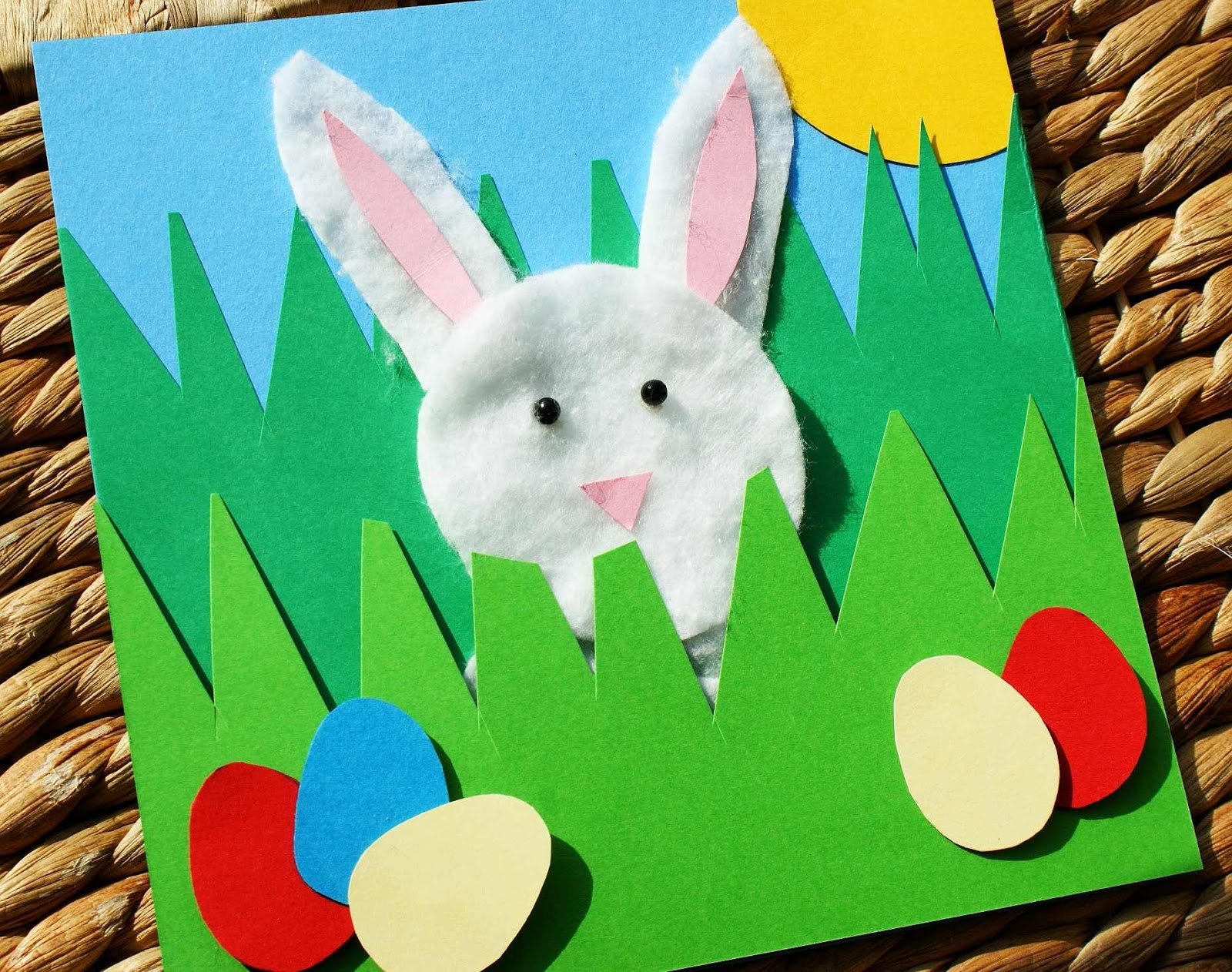Craft Magic Easter Project Handmade Easter Rabbit Picture Card