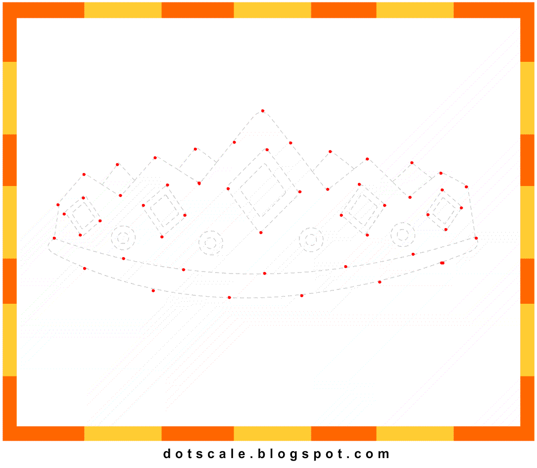 Kids Printable Dot to Dot Free: Crown Dot to dot for kids