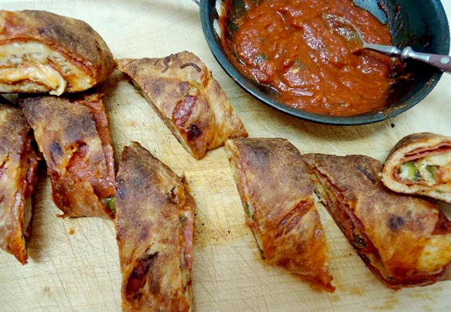 The Briny Lemon: Stromboli with Pepperoni and Fresh Marinara