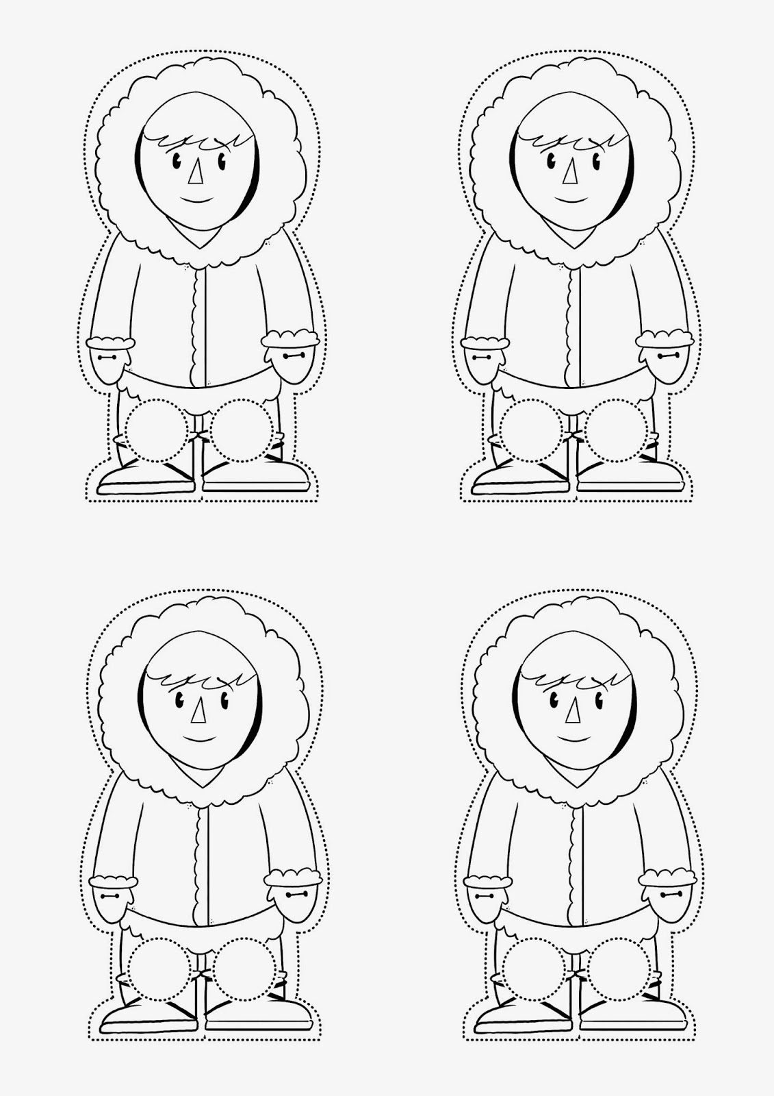 Trabajando con personitas: Marioneta de Esquimal