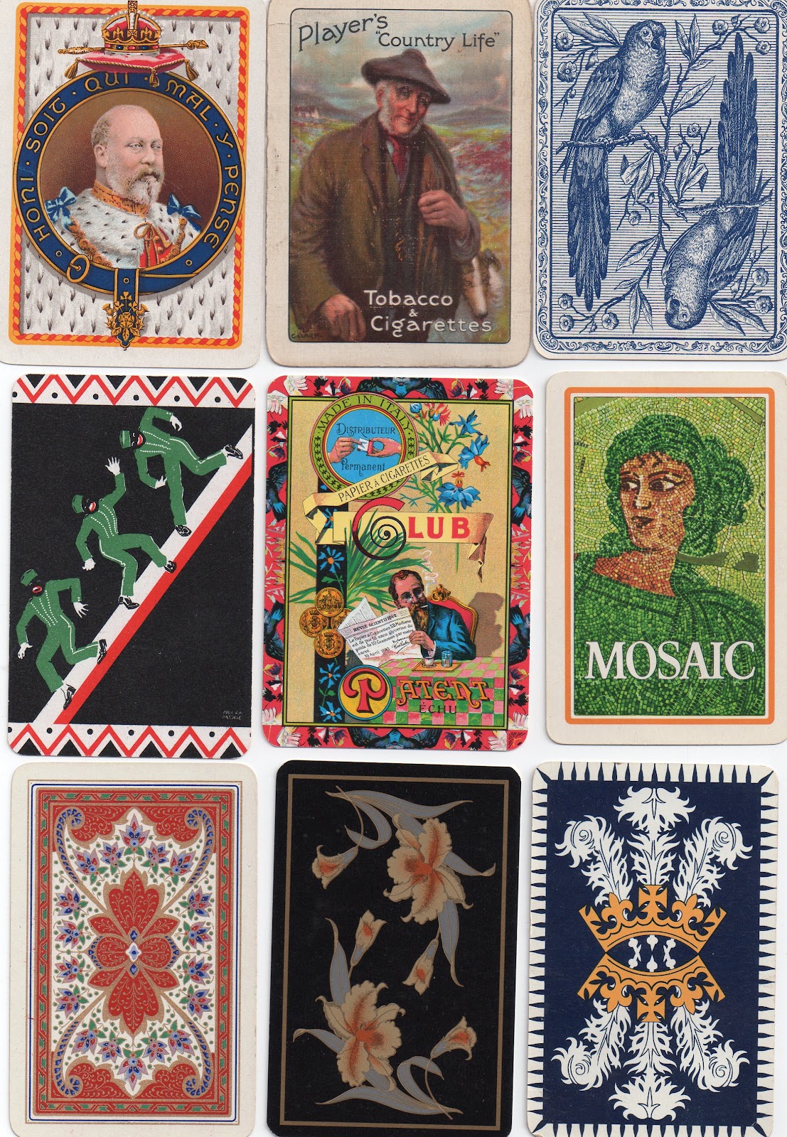 Playing cards and their history: 14: BACK DESIGNS