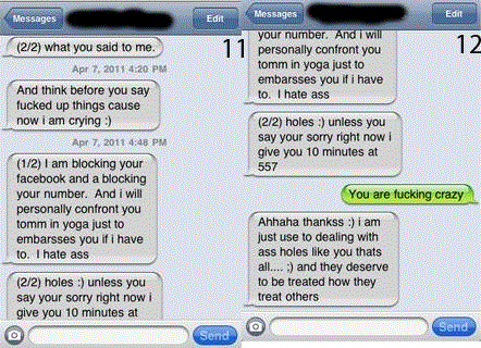 What a Crazy Woman Looks Like via Text (JJ's Text to Kevin): POSSIBLY ...