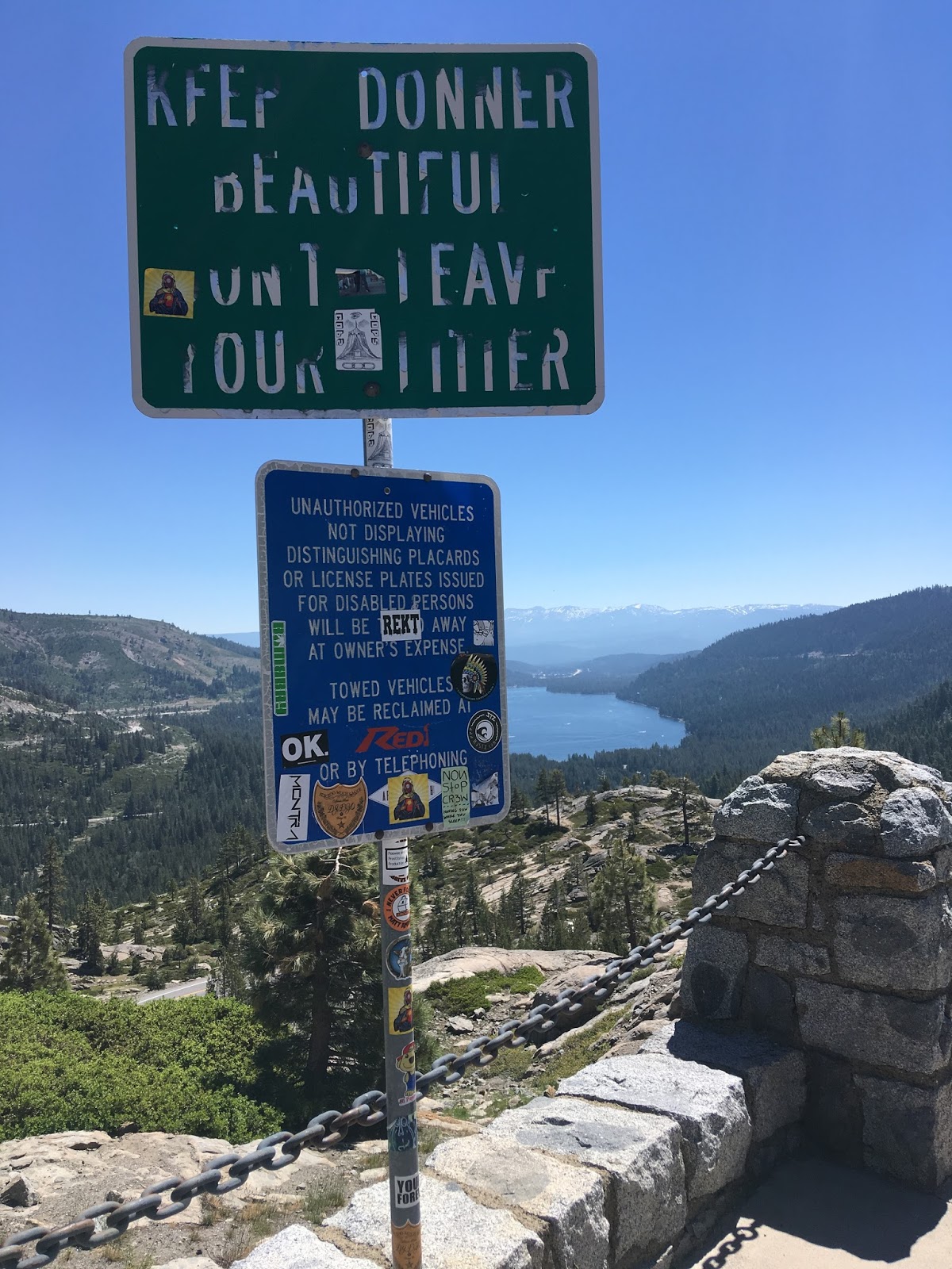 Old Us Route 40 On Donner Pass Road