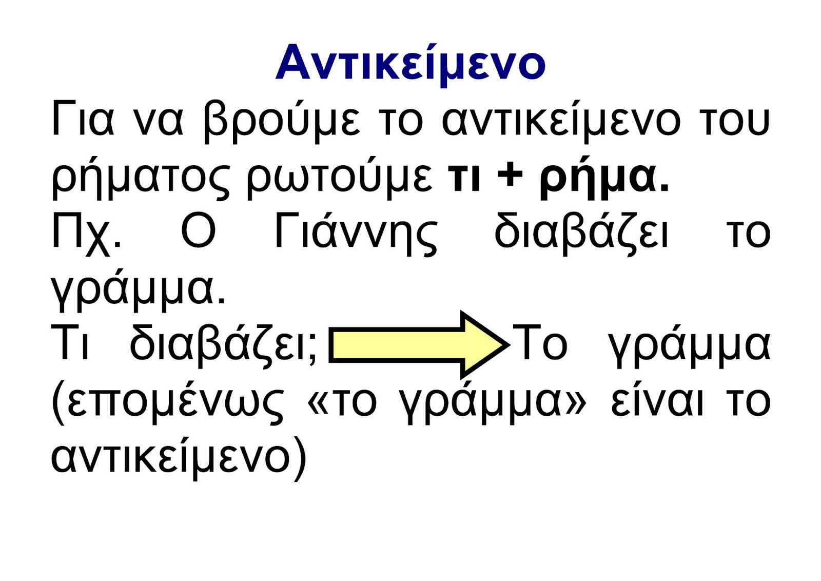 Ο κύκλος του Δημοτικού: Πώς βρίσκουμε το υποκείμενο το αντικείμενο και ...