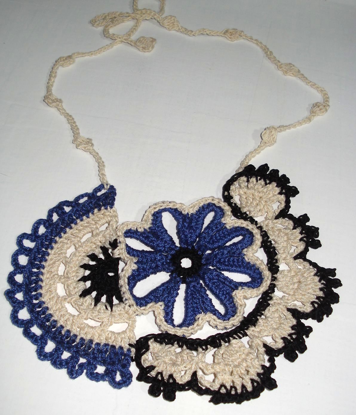 KROCHETA: Collar Crochet Flor de Primavera