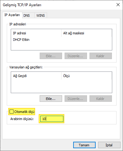 Windows 10'da ağ önceliği nasıl değiştirilir
