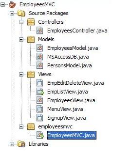 JavaDB NetBeans MVC Framework