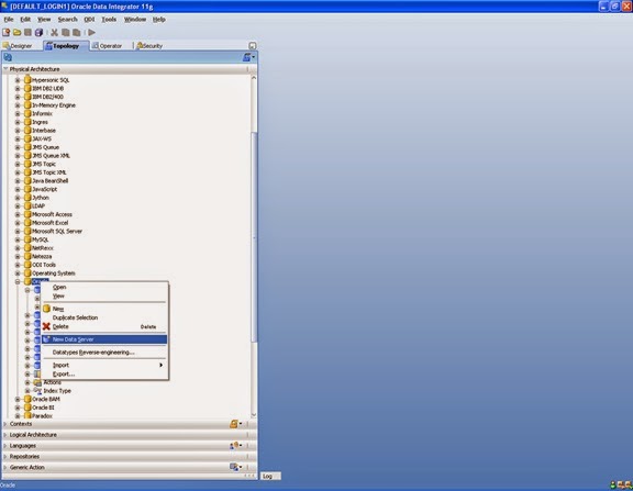 Akash Apps DBA corner: Oracle data Integrator Tutorial --- Part 2 -- (Repositories)