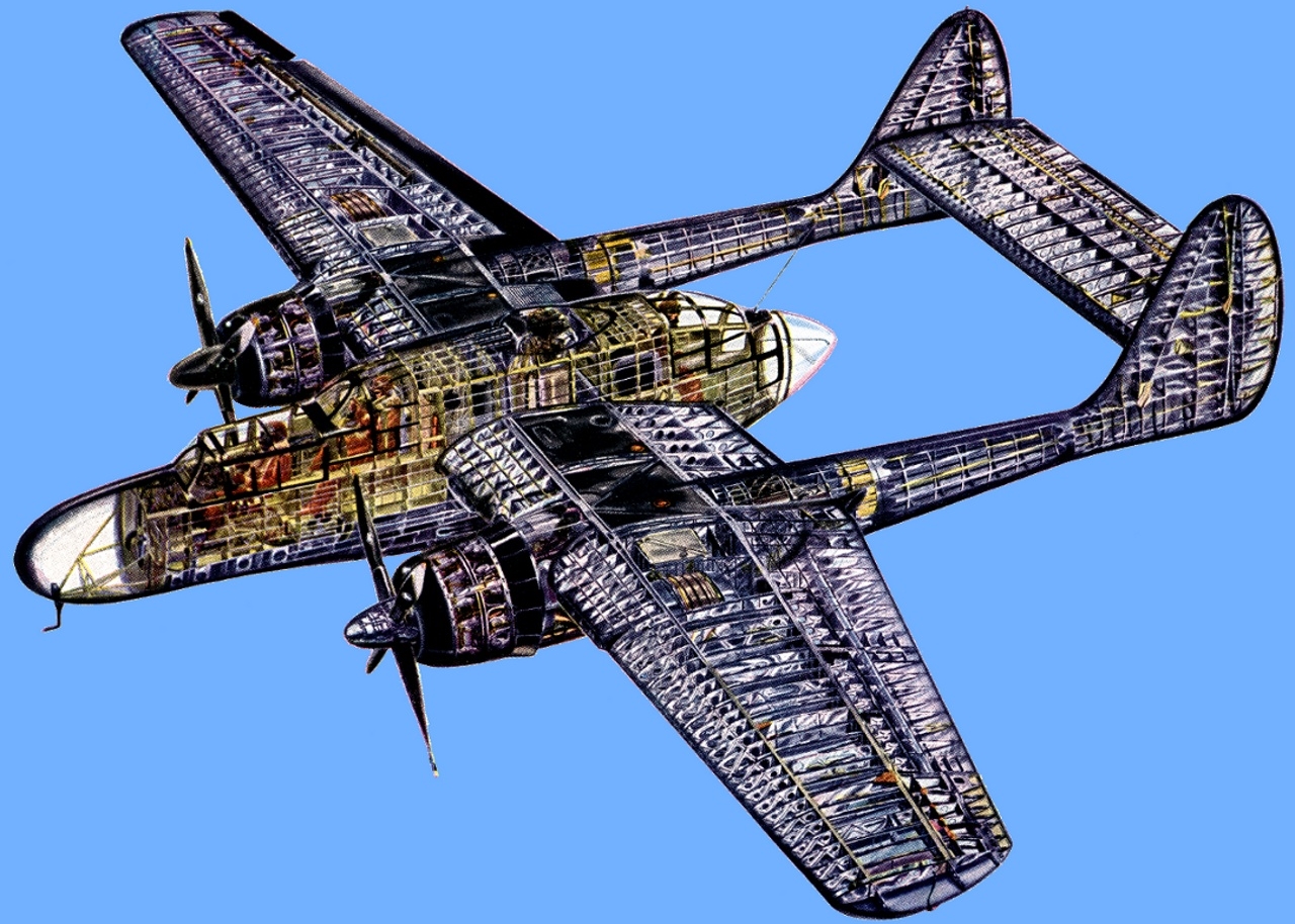 Northrop P-61 Black Widow Cutaway Drawing - Aircraft News & Galleries ...