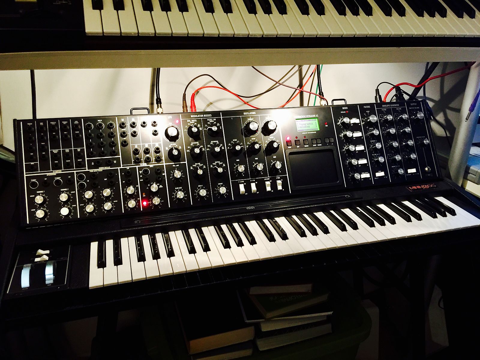 MATRIXSYNTH: Modded Moog Voyager XL 2010's Tolex