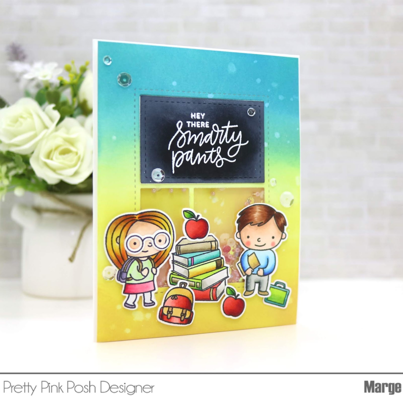 Marge Crafts: [Pretty Pink Posh] Cards for School Friends Set