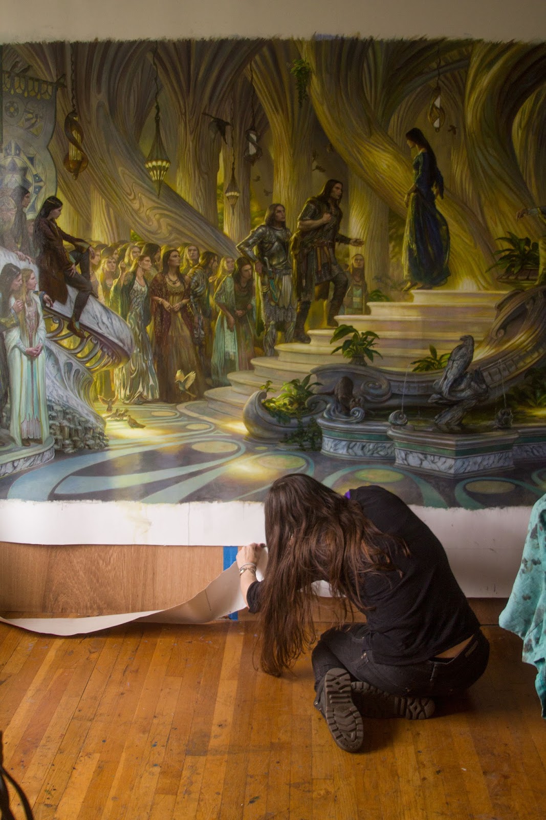 Beren and Luthien in the Court of Thingol and Melian - by Donato ...