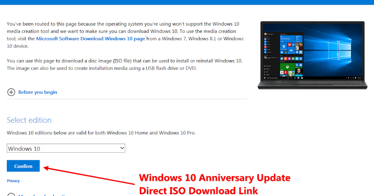 Windows 10 --- Direct ISO Download Links For Microsoft Windows 10 ...
