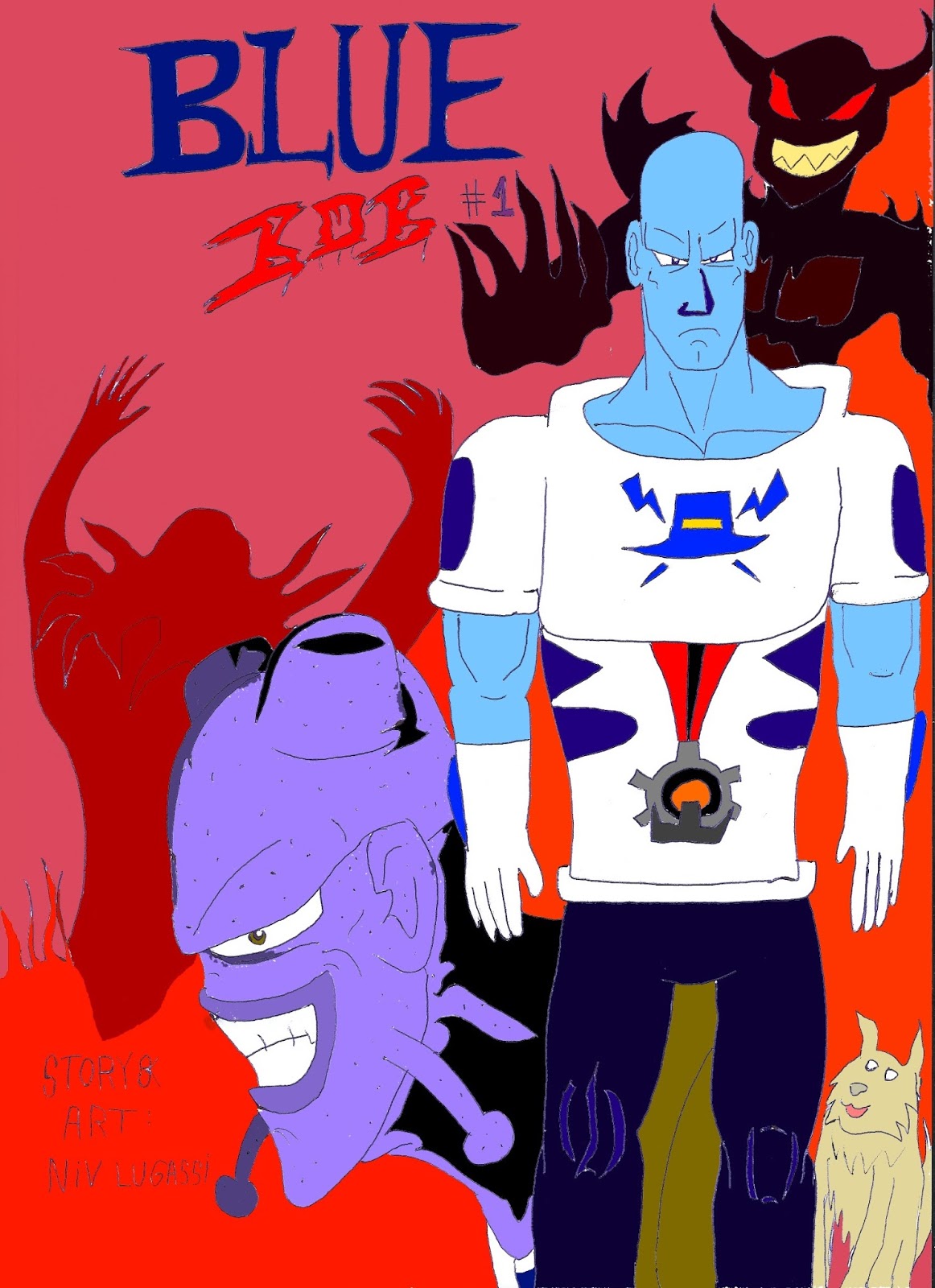 Blue Bob (self-made DB-related manga by me from the days in college ...