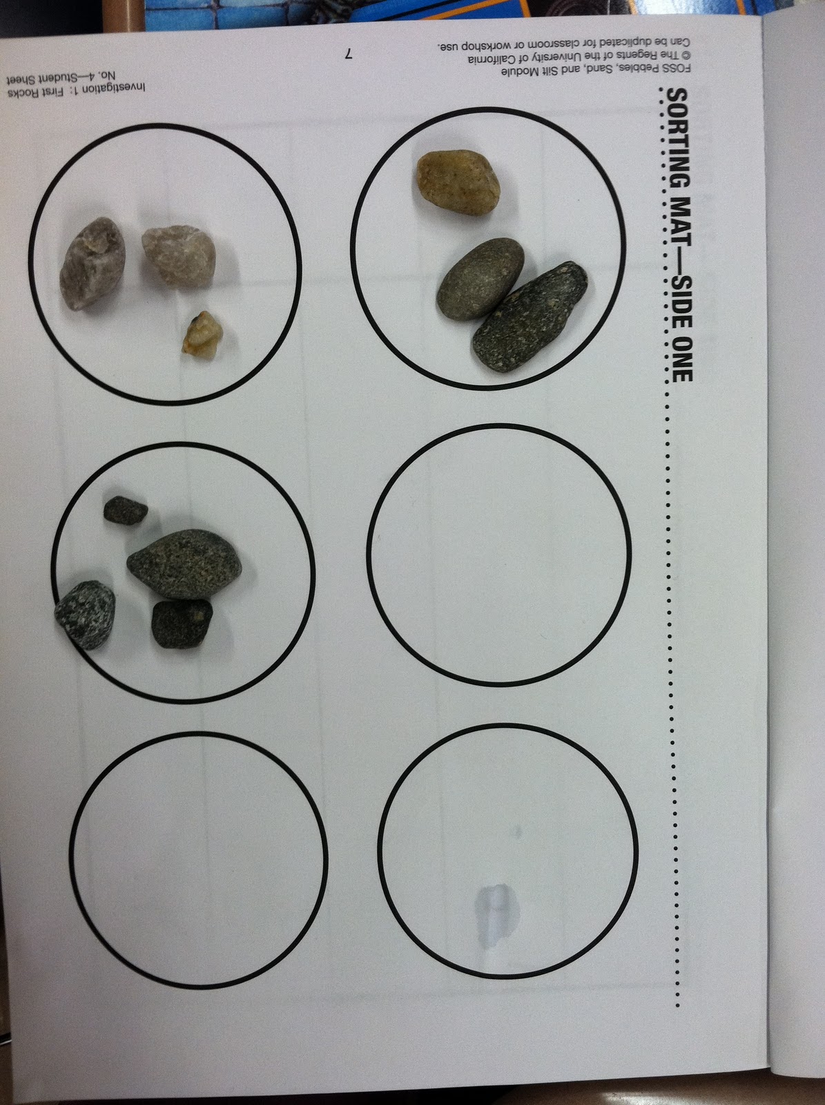 Class 2M9: Sorting Rocks