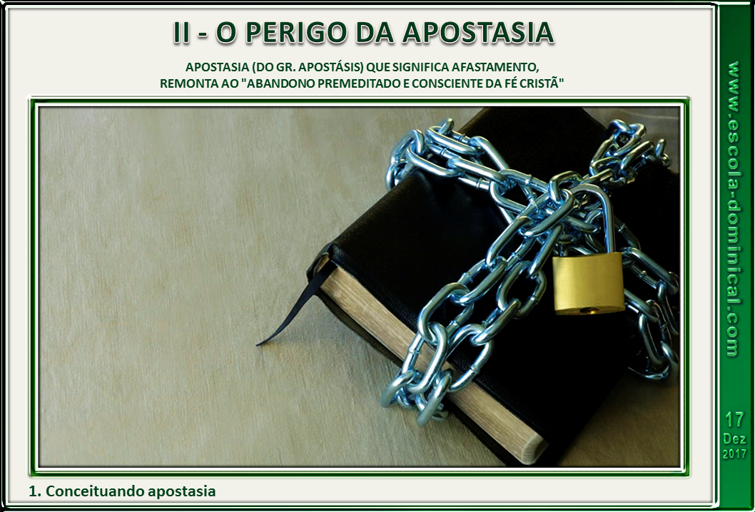 ESCOLA BÍBLICA DOMINICAL: PERSEVERANDO NA FÉ - Se Liga na Informação