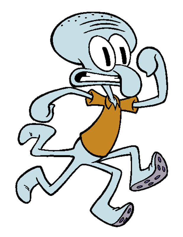 La Web Bob Esponja: Dibujos de Calamardo para Imprimir