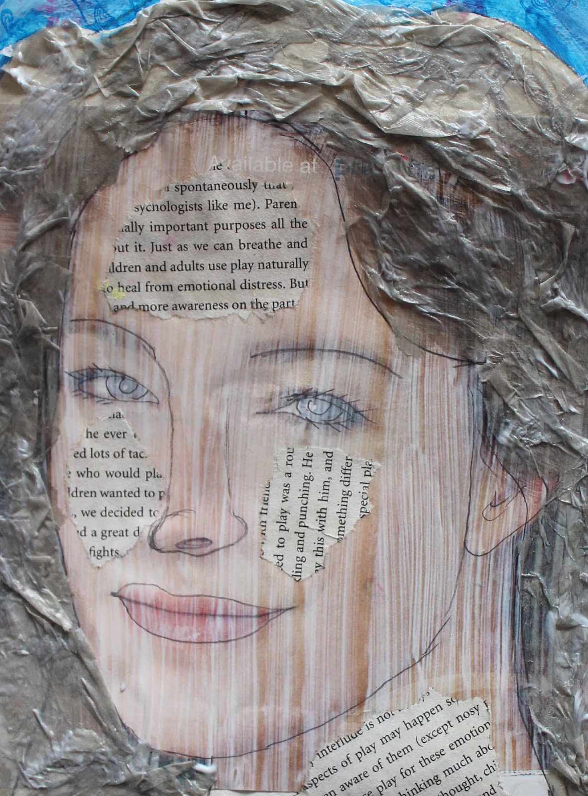 Creating and Educating: Mixed Media Magazine Faces