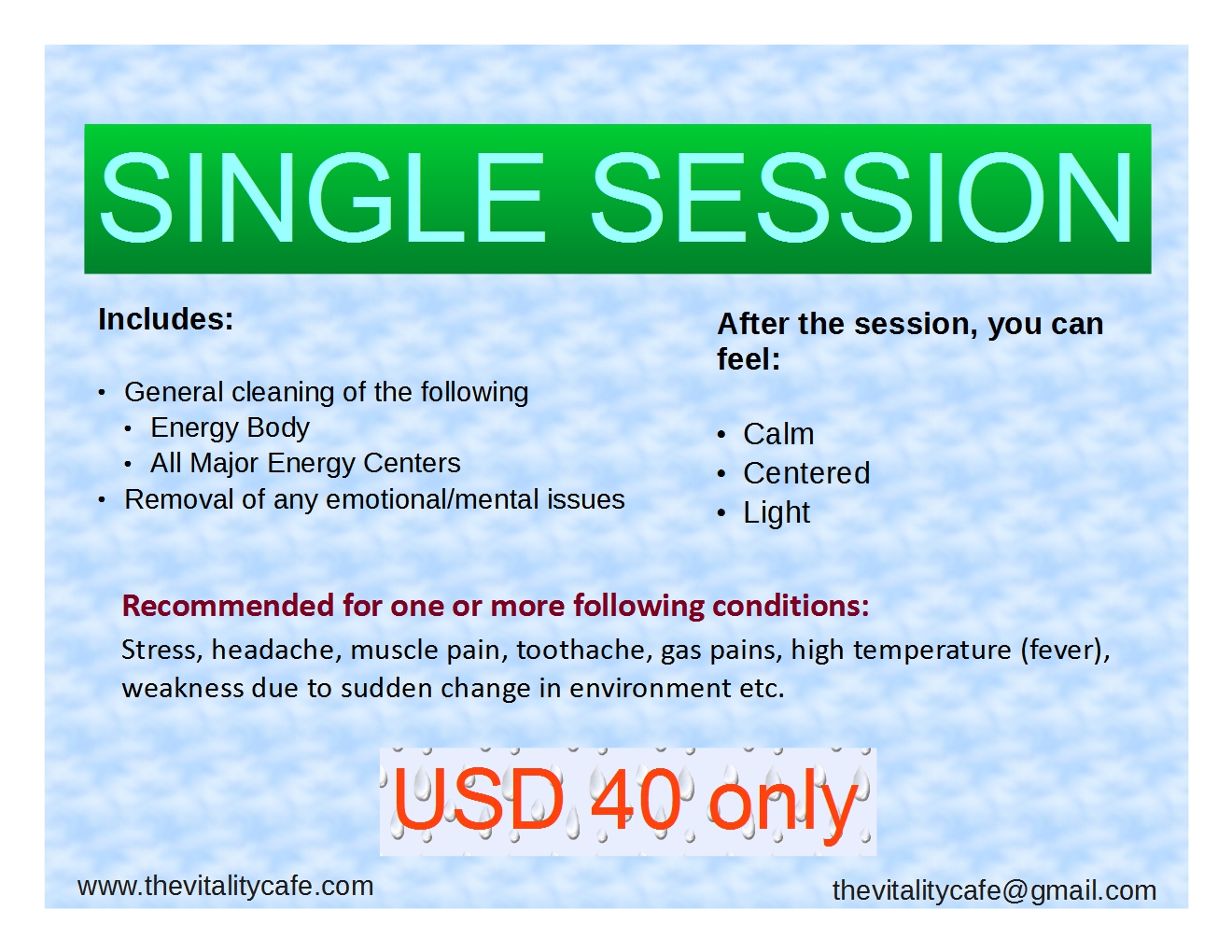 Blog Post : A Single Session :: Healersource