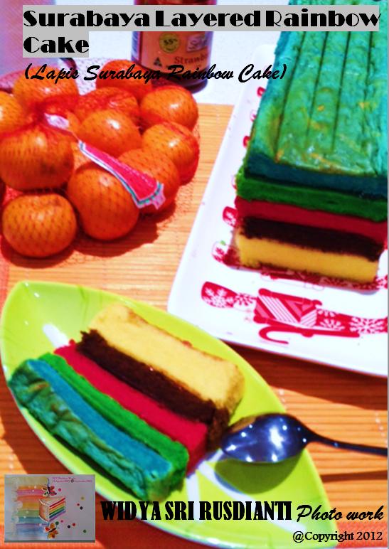 Widya Sri Rusdianti's Kitchen: SURABAYA LAYERED RAINBOW CAKE (LAPIS ...