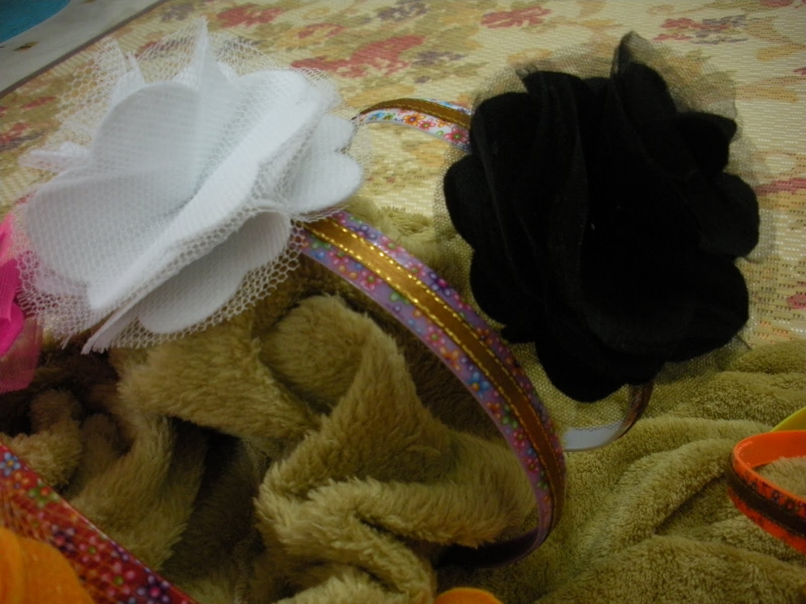 EZA COLLECTION n CRAFT: Kids Scaf...Skaf Rambut Bunga