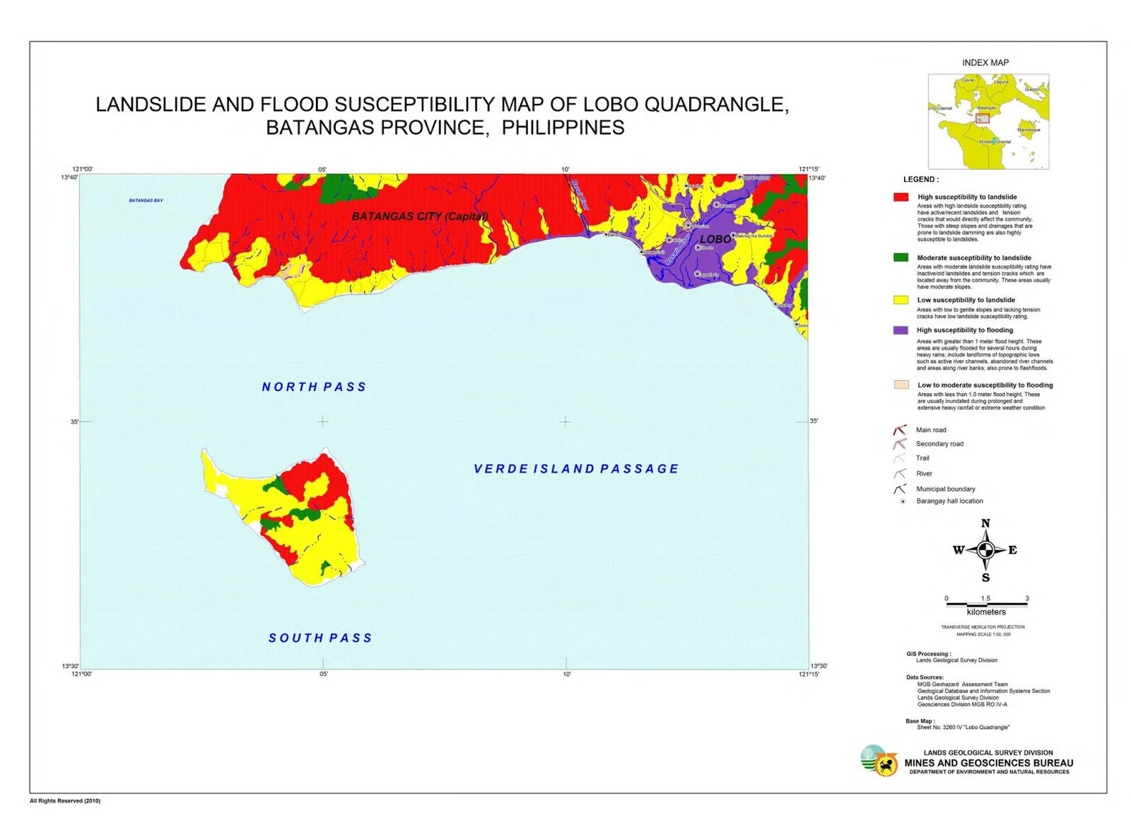 Batangas Province Flood and Landslide Susceptibility Maps - Batangas ...