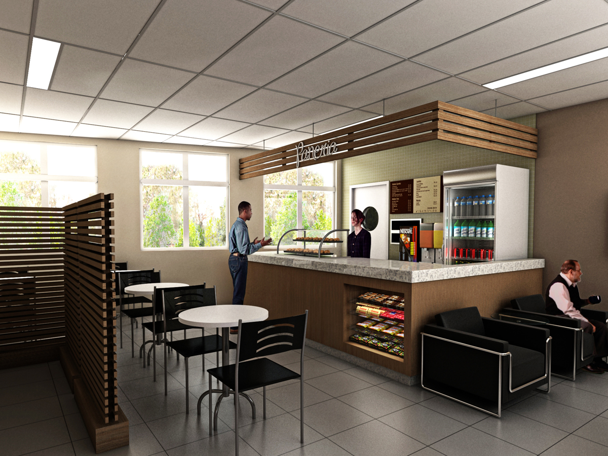 Vinicius Nunes Three-Dimensional Architecture: Restaurante / Lanchonete