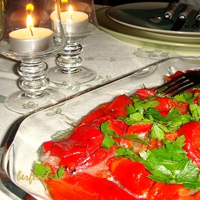 Berfend Ber: Közlenmiş Kırmızı ( Kapya ) Biber Salatası / Roasted Red ...