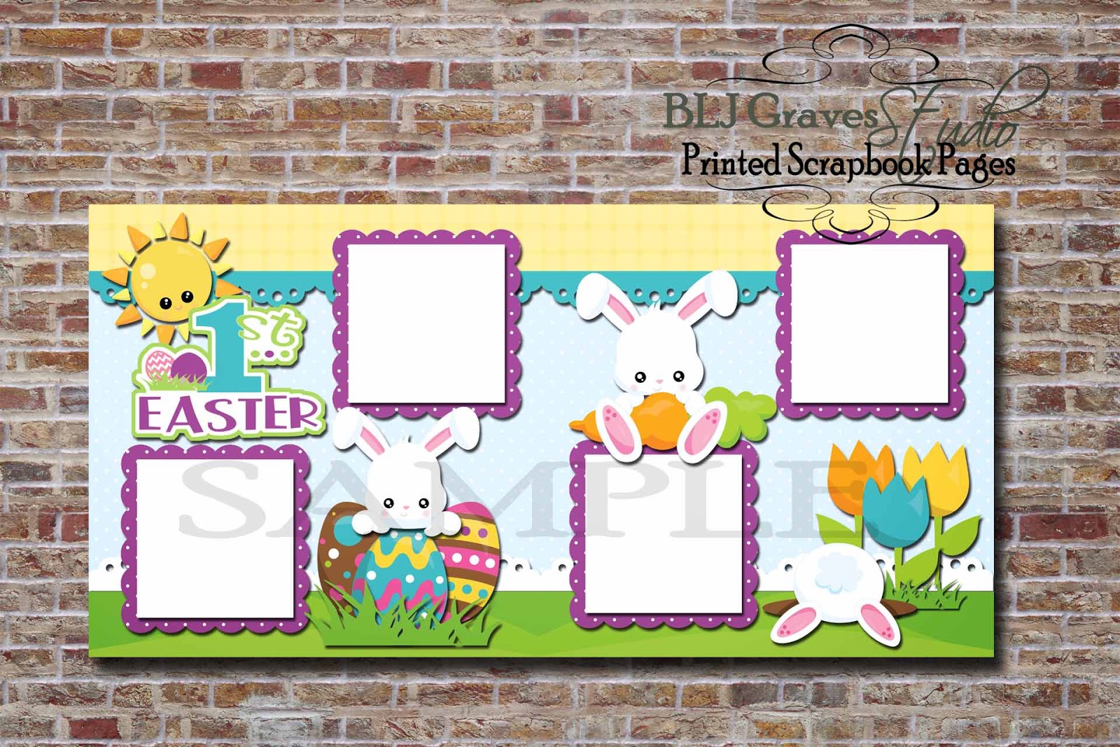 BLJ Graves Studio: First Easter Scrapbook Pages