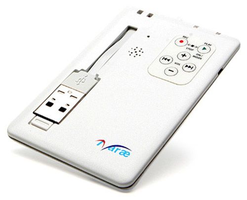 Technology and Inventions: Credit card sized digital voice recorder