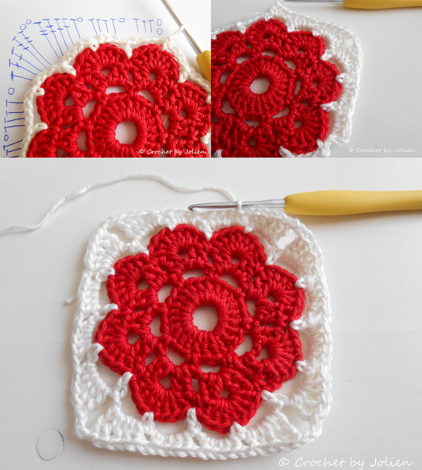 Crochet by Jolien: Het Maybelle Flower Square patroon is vertaald!
