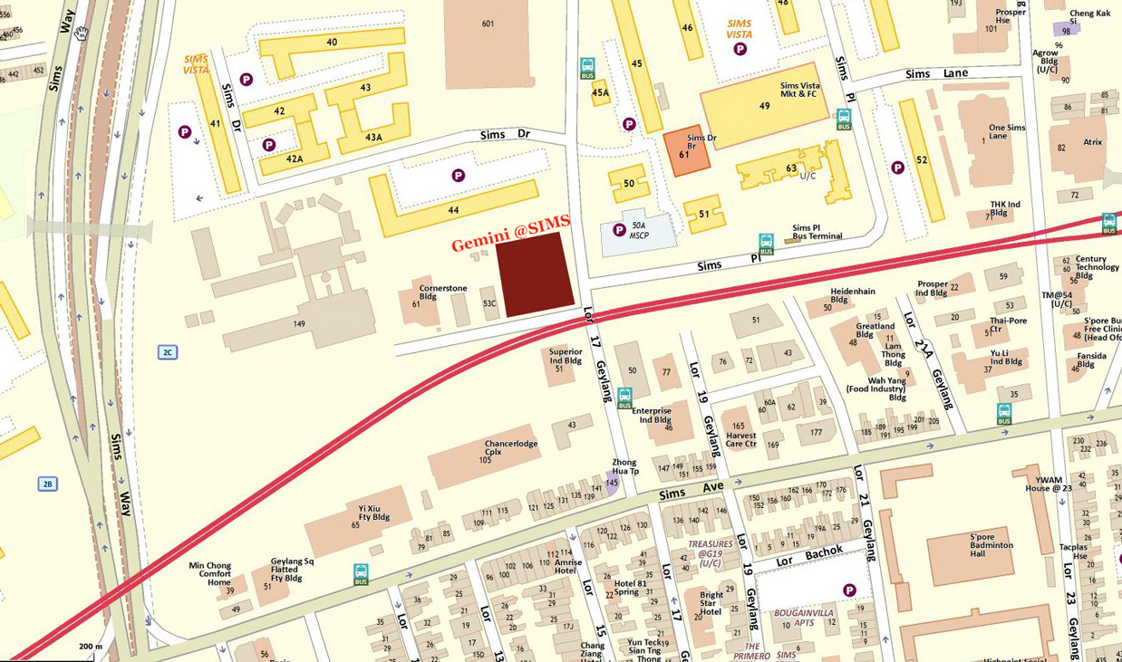 Gemini @ Sims Singapore: Location