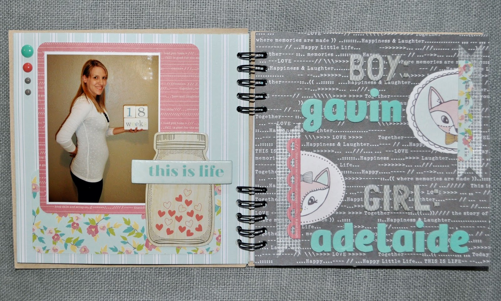 Finding Beauty in Life: Scrapbook Monday: Pregnancy Mini Album - Gift ...