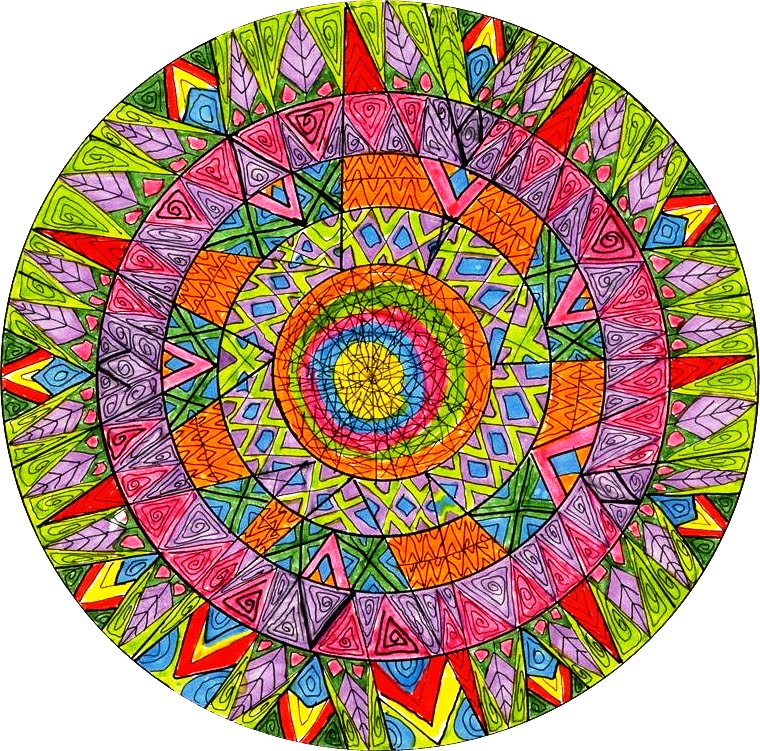 MANDALAS DA FLORESTA: Mandala "HUNI KUI" (Povo Verdadeiro)