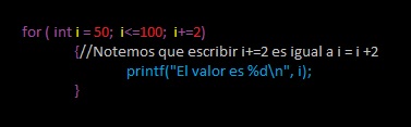 Programacion: Estructura, sintaxis y uso de un ciclo for en C++