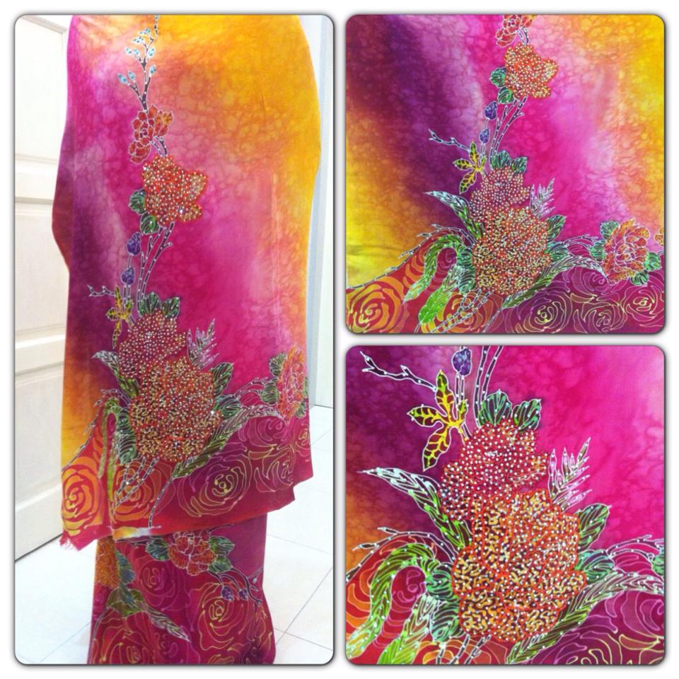 Zie's Collection: Batik Crape Roses & Pelangi