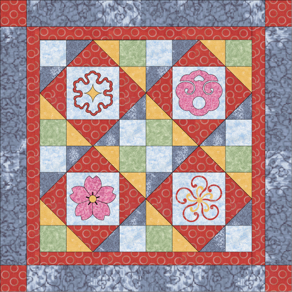 June Projects from the 2018 Quilter's Block a Day Calendar
