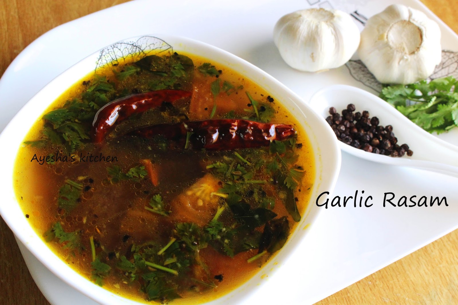 RASAM RECIPE - GARLIC RASAM / SPICY SOUTH INDIAN GARLIC SOUP(With no ...