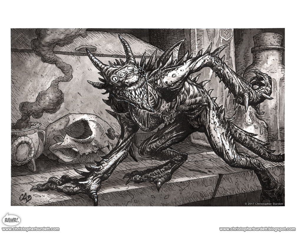 The DOODLES, DESIGNS, and aRT of CHRISTOPHER BURDETT: Homunculus - Sagaborn