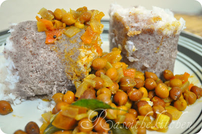 Rasoi: Red Rice Flour Puttu ( Kerala Rice Flour Puttu / Chemba Puttu)