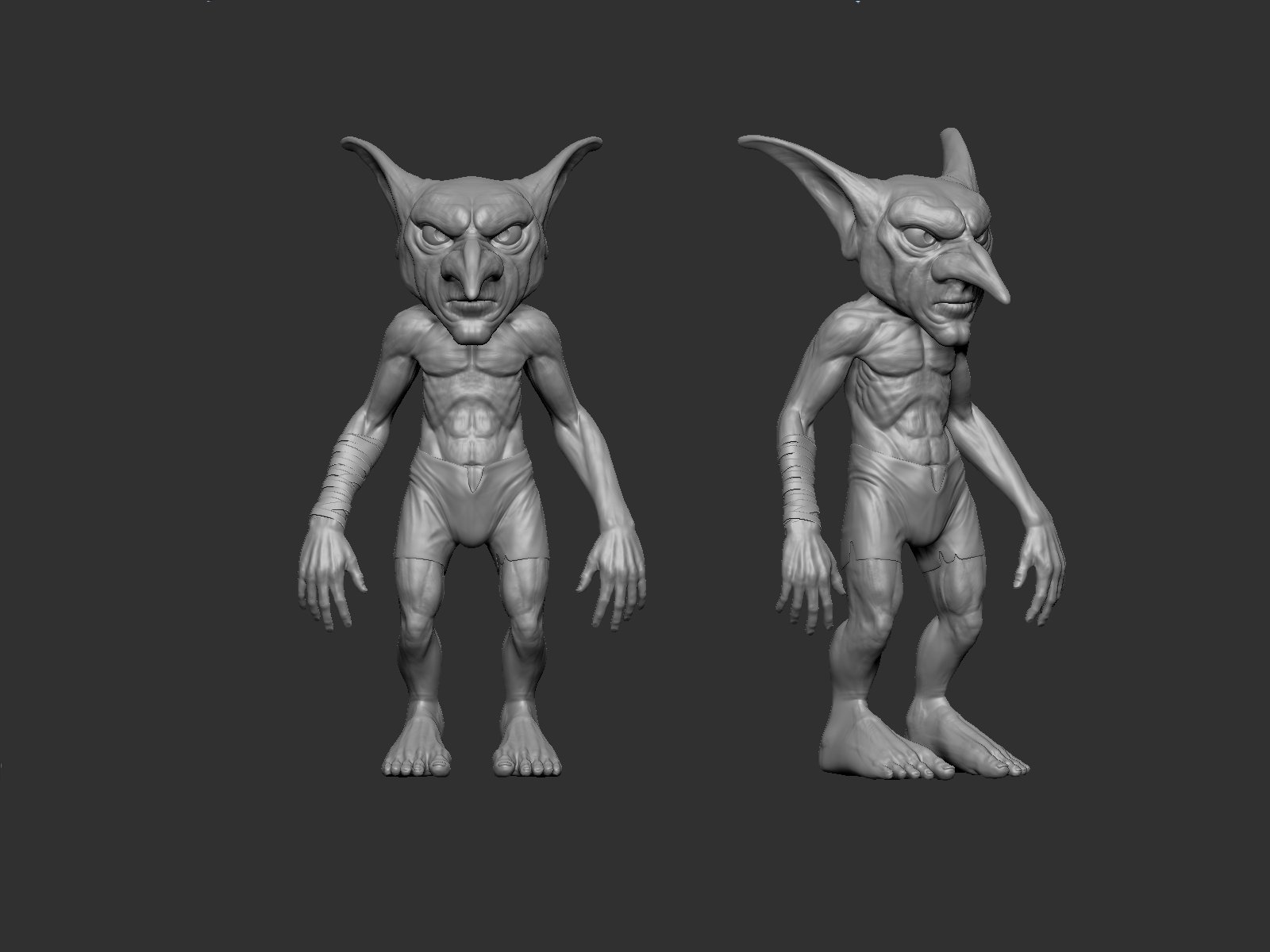 Arran Hughes's 3D blog: Goblin Sculpt - zbrush