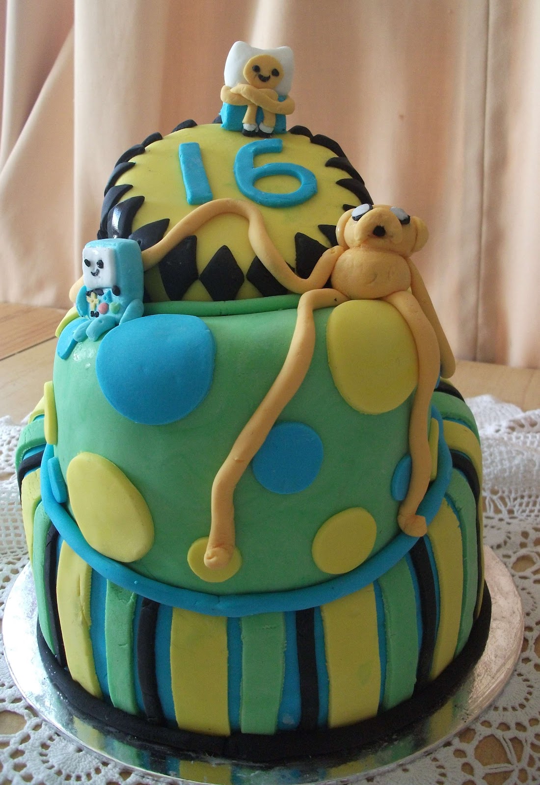 Papercats Crafts: Adventure Time Topsy Turvey Cake