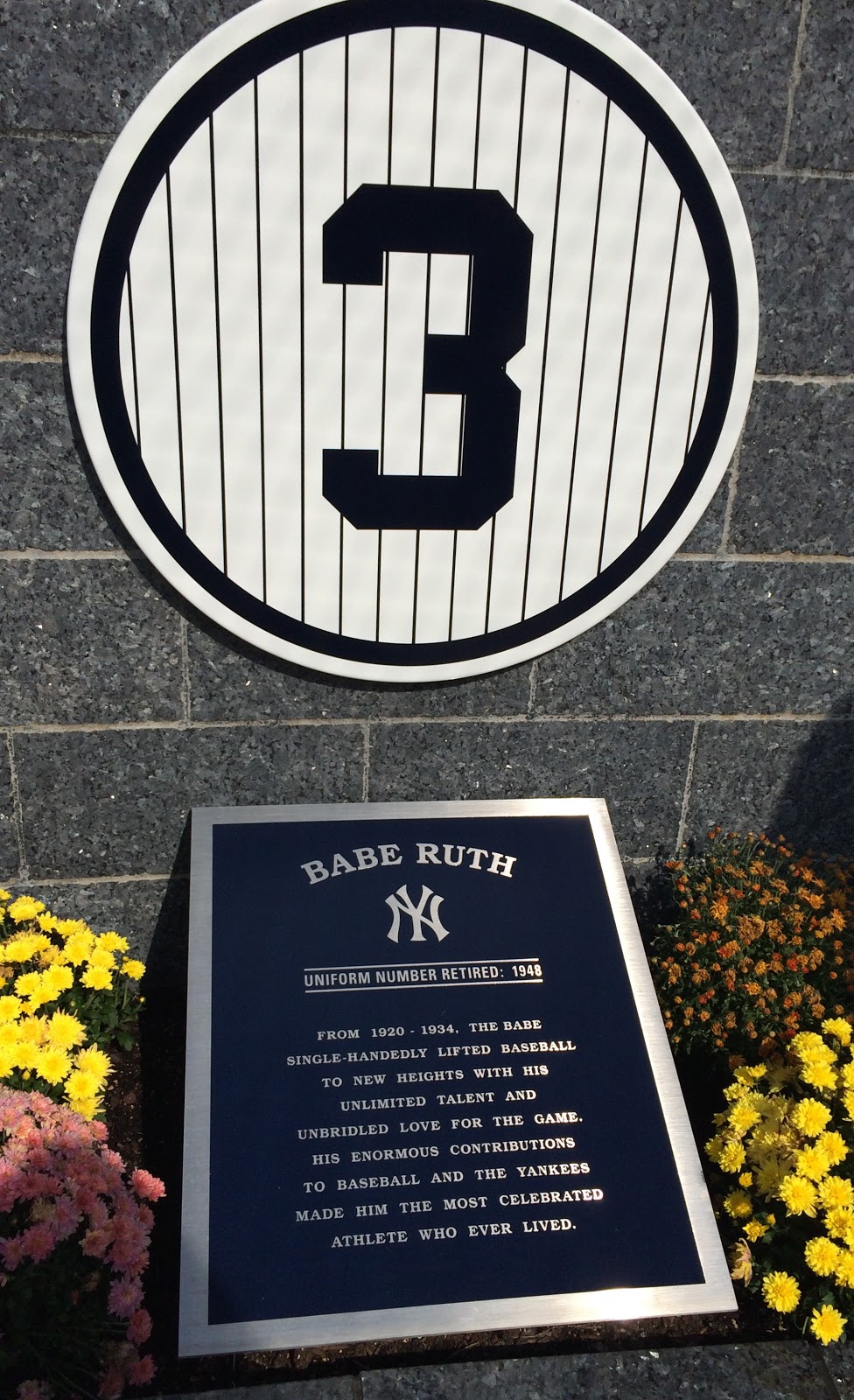 Attempted Bloggery: Yankee Stadium's Monument Park