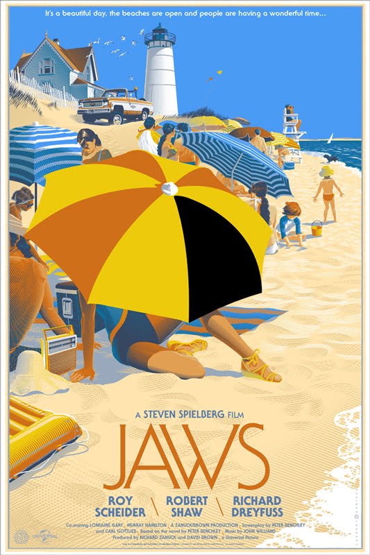 The Geeky Nerfherder: Movie Poster Art: Jaws (1975)