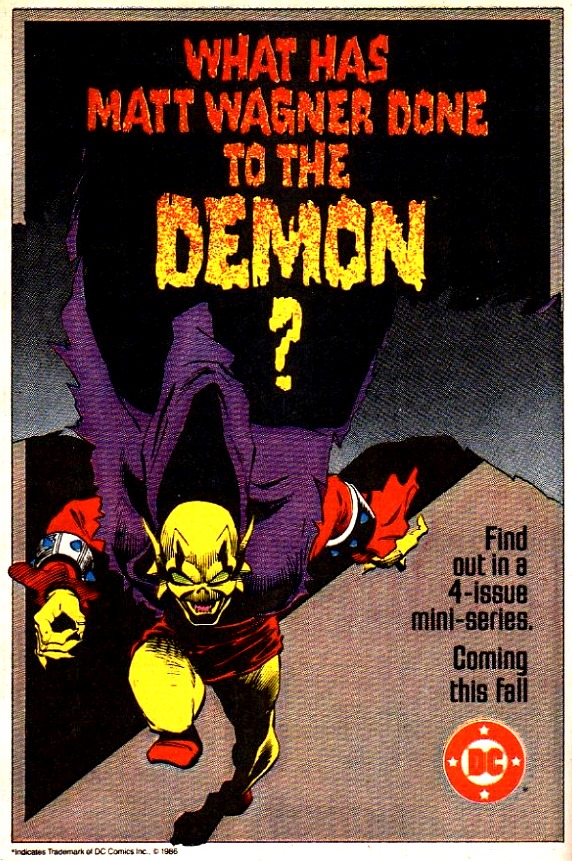 DC in the 80s: Review of The Demon v2 mini-series